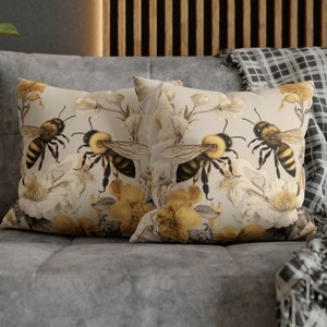 French Country Decor Vintage Bee Pillow | Honey Bee Decor | Unique Gift ...