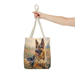 German Shepherd Tote Bag | Personalized Weekender Tote Bag | German ...