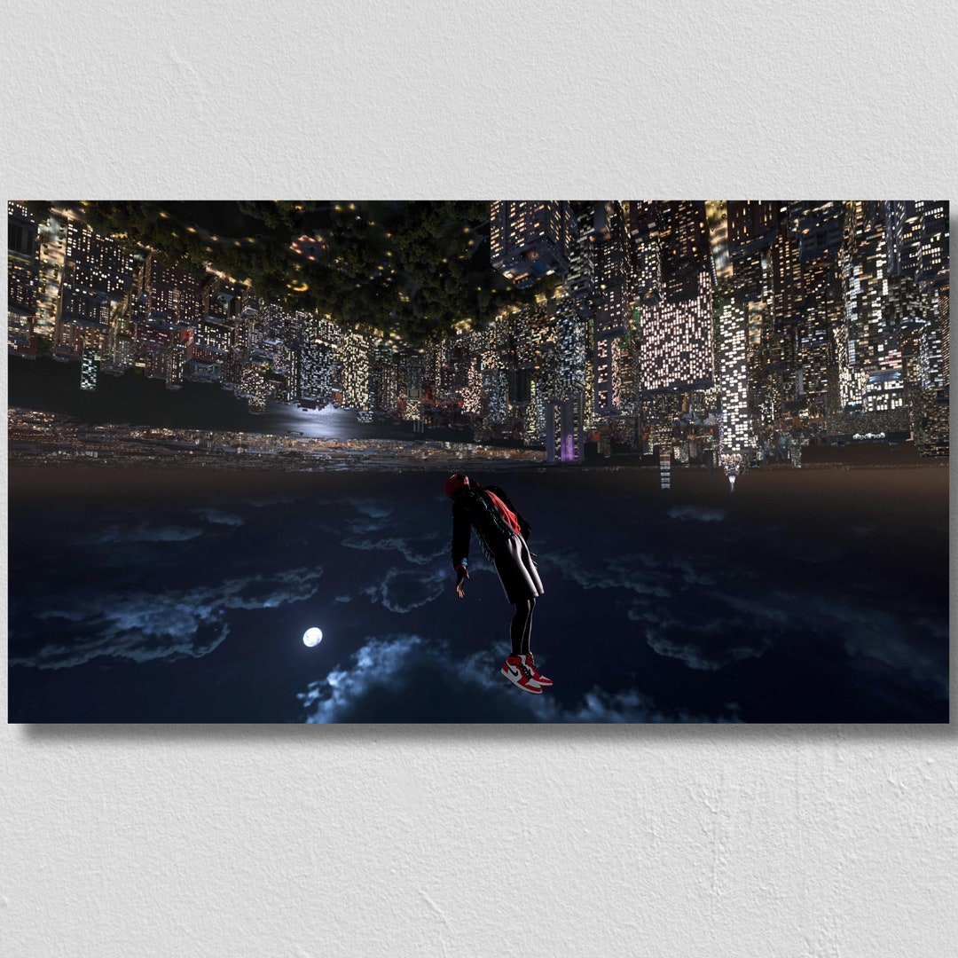What's up Danger Spider-man Miles Morales Digital Canvas Print 36 X 20 ...