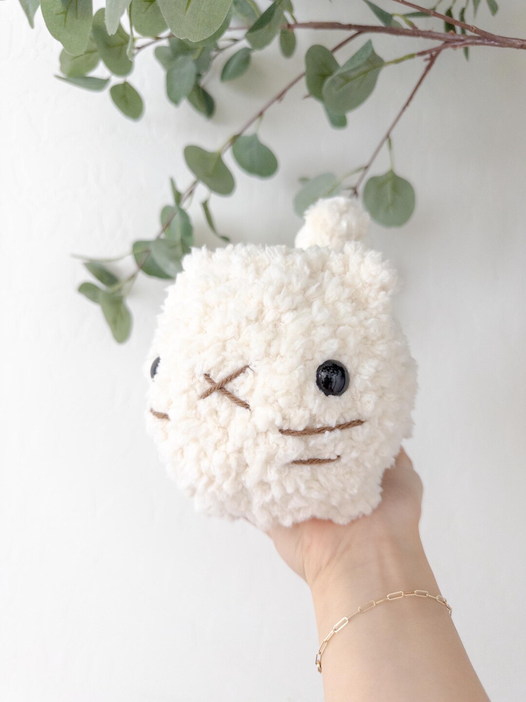 Crochet Fluffy Cat Loaf - Handmade Amigurmi Plushie - Etsy