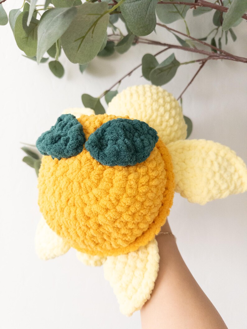 Crochet Citrus Fruit Turtle Handmade Plush Handmade Amigurumi Plushie ...