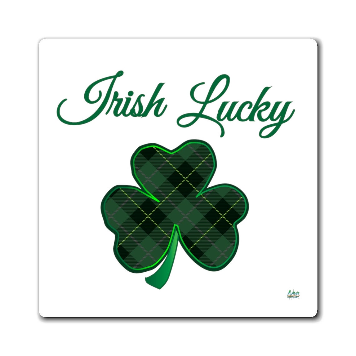 Irish Lucky Shamrock Clover Magnet, Irish Magnet Shamrock. - Etsy