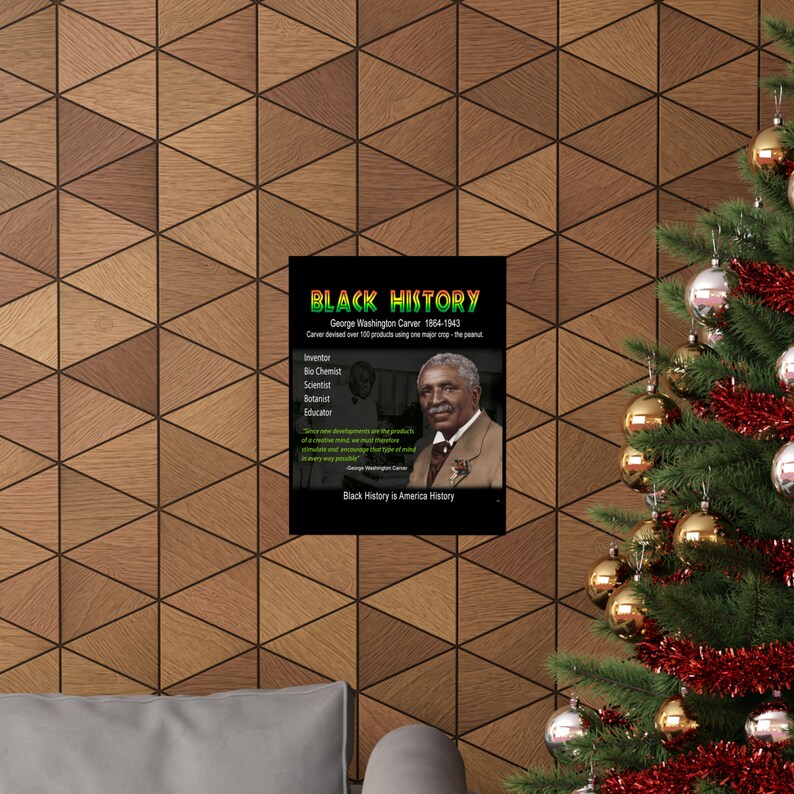 George Washington Carver Black History Poster - Etsy