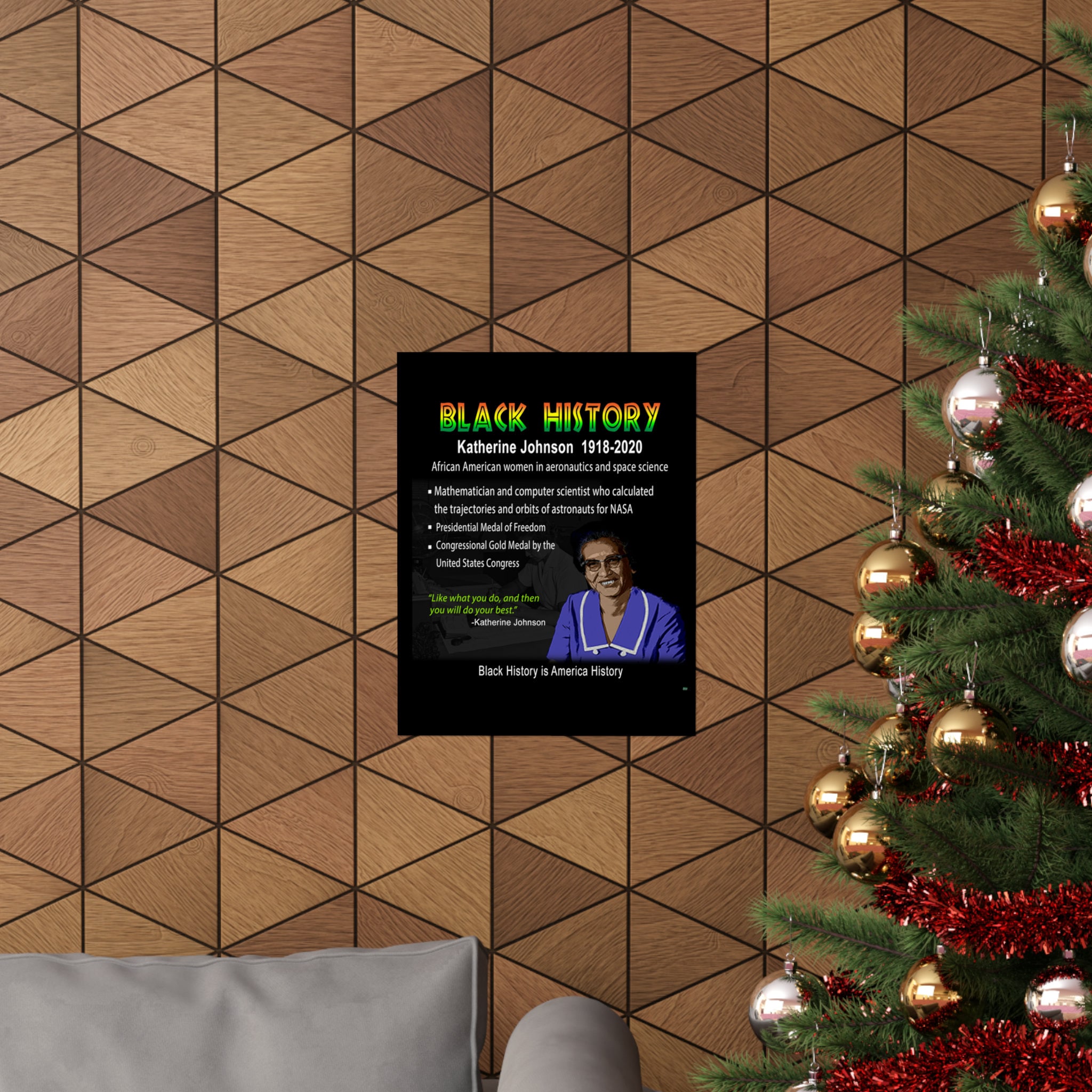 Katherine Johnson Poster Matte Vertical Posters Black History Katherine ...