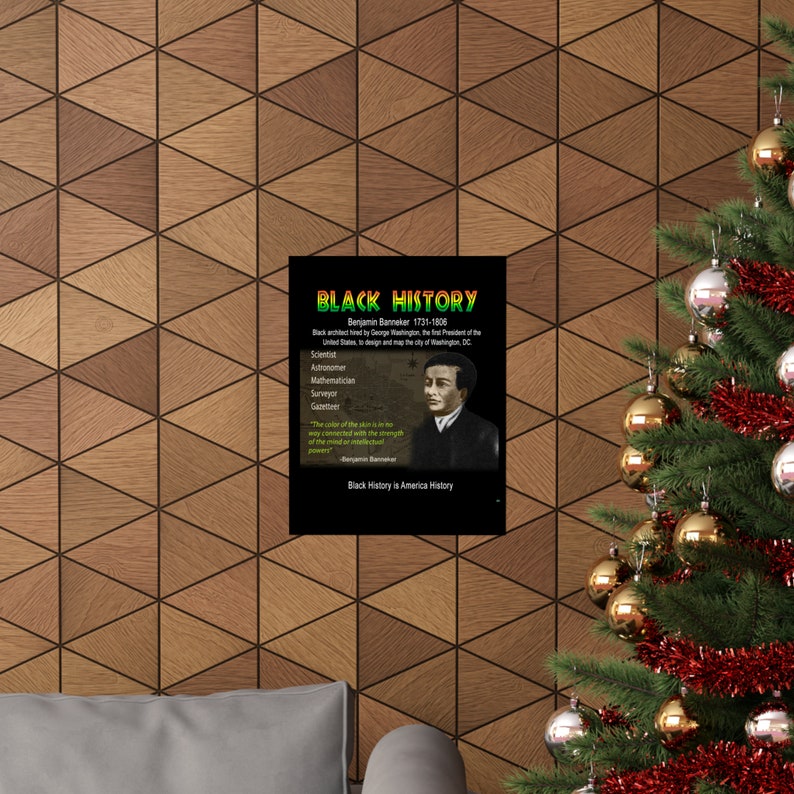 Benjamin Banneker Poster Matte Vertical Posters Black History Benjamin ...