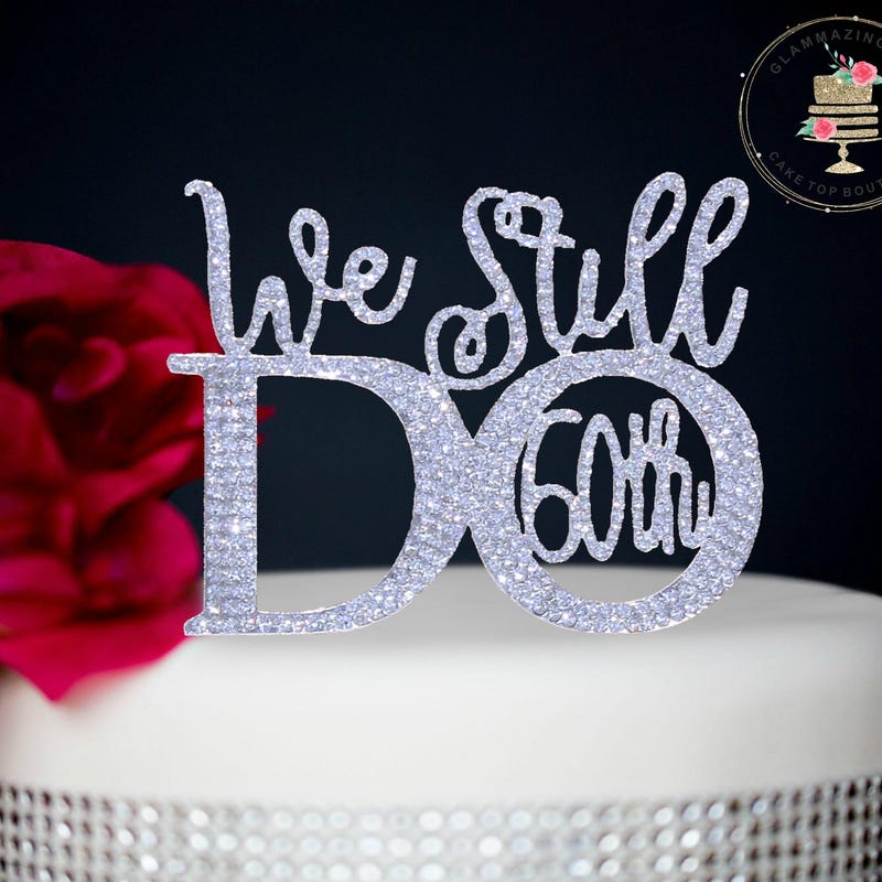 Bling 60th Cake Topper - Etsy