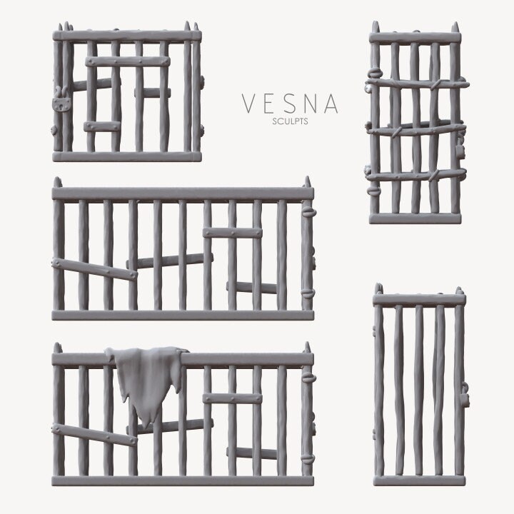 Fantasy Cages Terrain/diorama Accessory Pack - Etsy