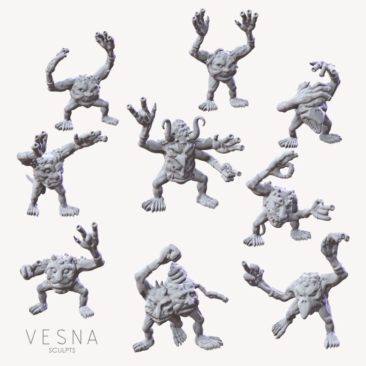 Old School Cheeky Fantasy Imps - Etsy