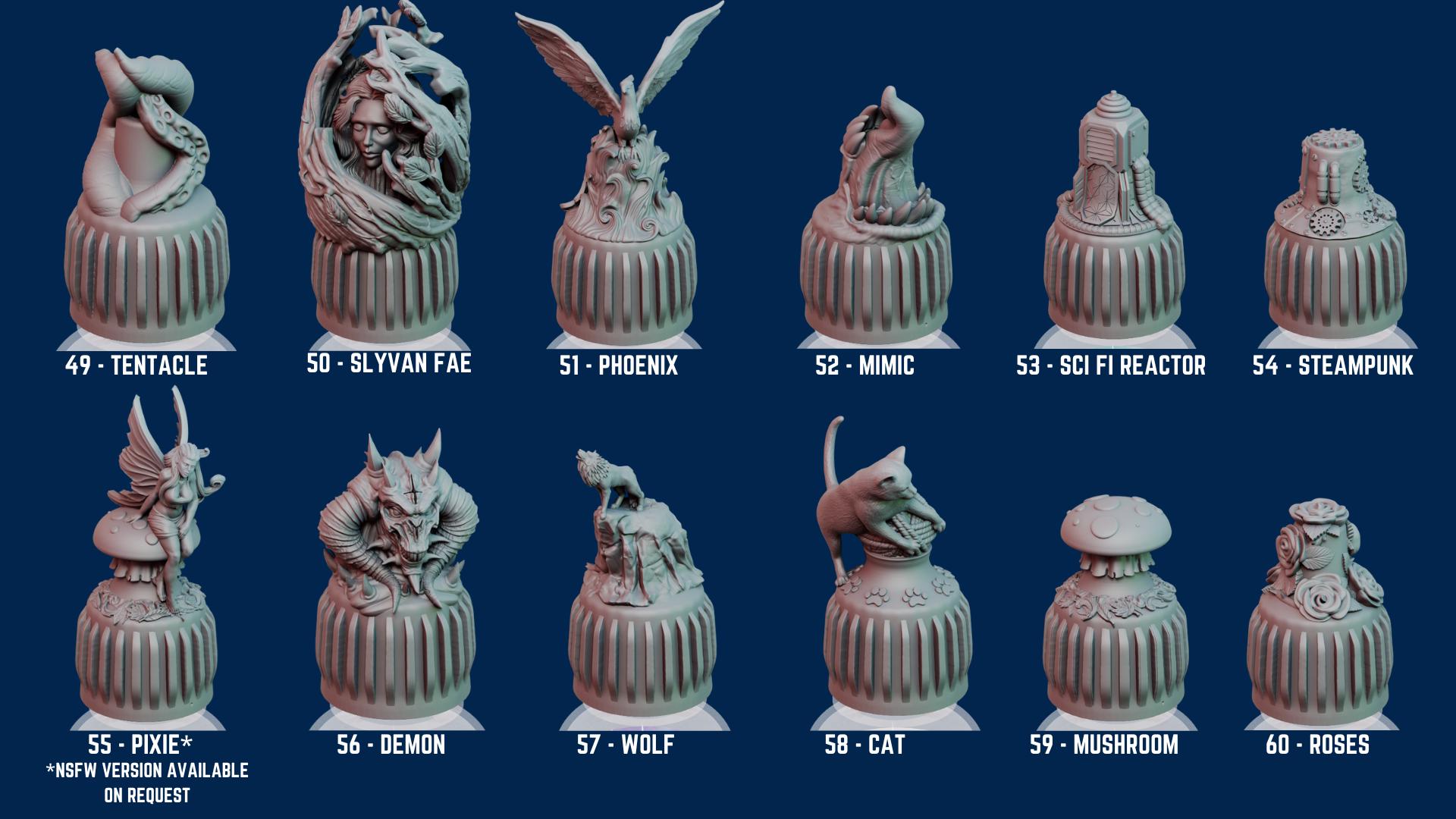 3D Colour Caps - Contrast, Speed or Xpress Colour Paint Topper/swatches ...