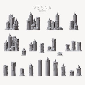 21 X Resin Candles for Miniature Basing - Etsy