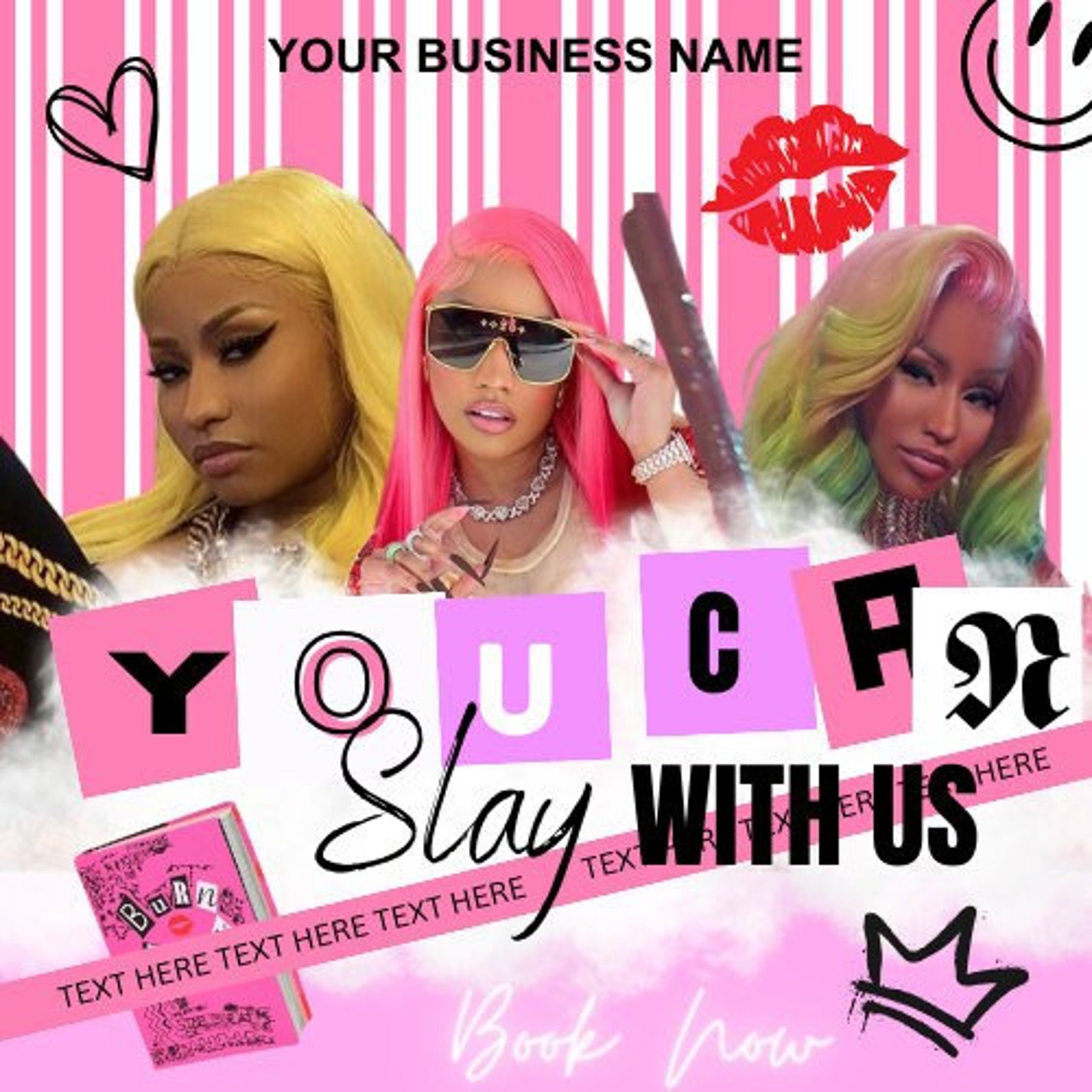 Mean Girls Flyer Theme Nicki Manaj Re-editable - Etsy