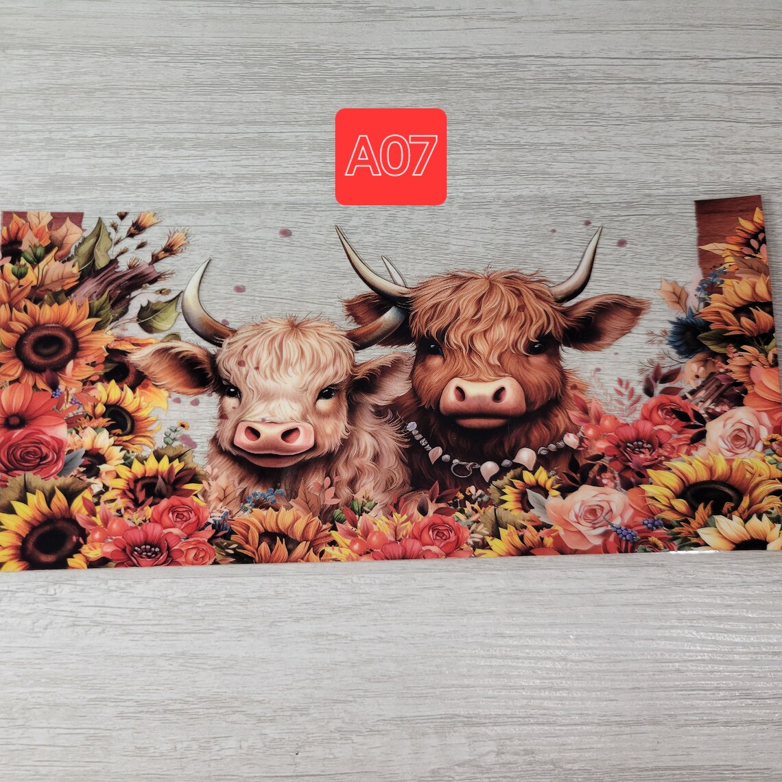 Uv DTF Cow Wrap 16 Oz, Cup Wrap - Etsy