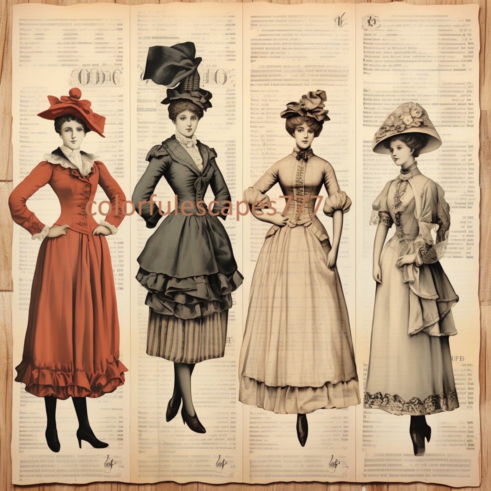 Funny Paper Doll Collage Sheet: Printable Altered Art (digital Download ...