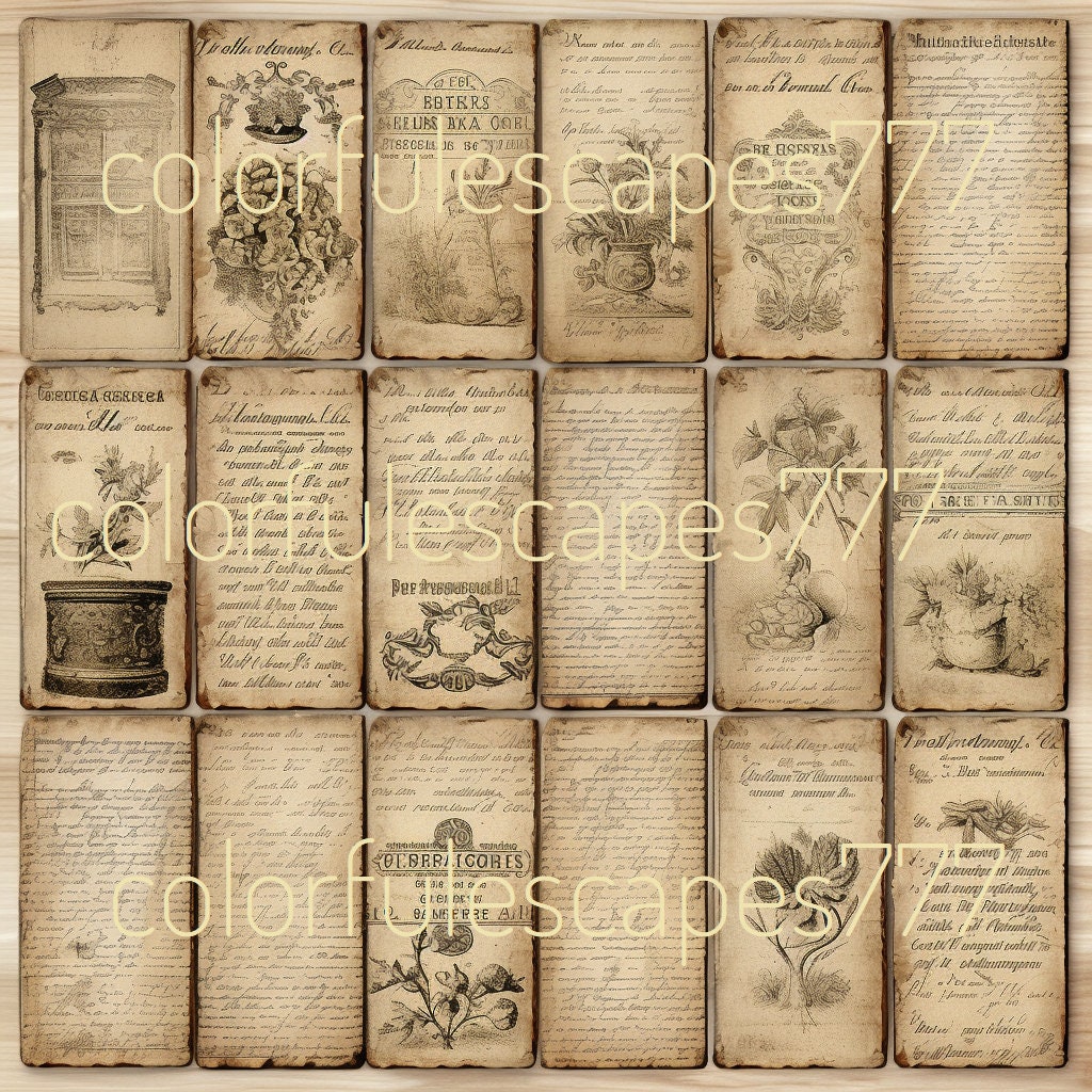 Pages De Dictionnaire Français Vintage Fournitures Pour Journal Intime ...