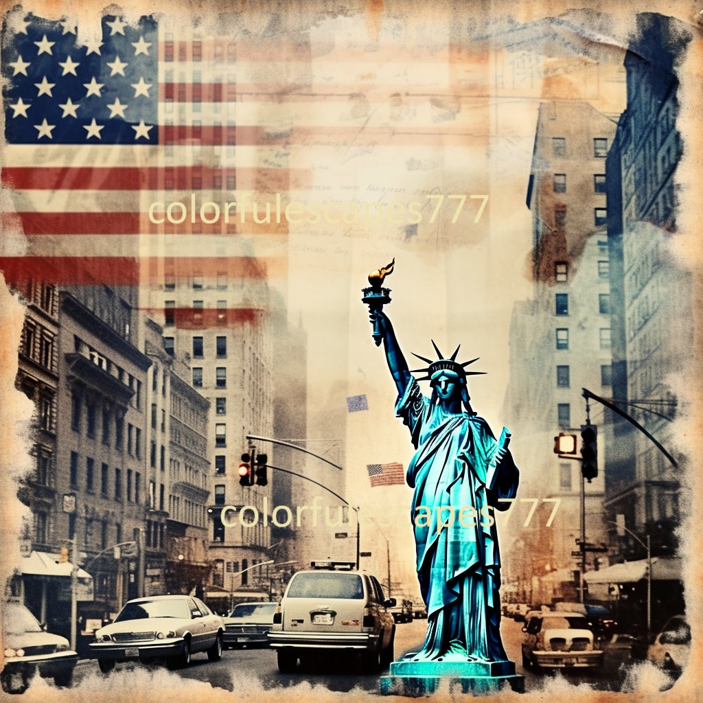 New York Digital Paper Altered Art Journal Page Digital Collage Sheet ...