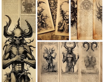 Demonology Book Pages: Vol 1, Printable Scroll, Digital Download ...