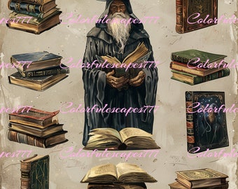 Dark Academia Junk Journal Kit printable JPG Pages With Ephemera, Old ...