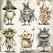 Trolls Creatures Paper Dolls Digital Altered Art Colorable Articulated ...