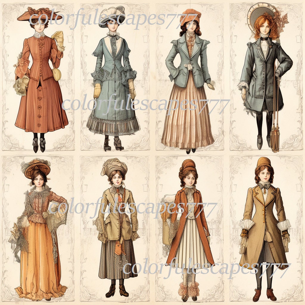 Vintage Curious Paper Doll Altered Art Collage Sheet - Digital Download ...