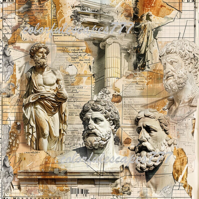 Digital Delights: Greek Scrapbooking Journey & Junk Journal Kit ...