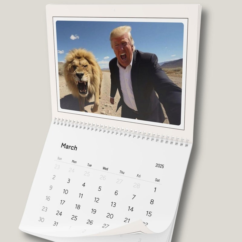 Trump 2025 Wall Calendar - Etsy