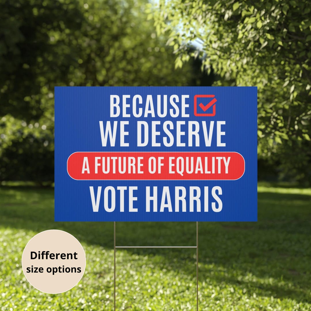 Kamala Harris Yard Sign Anti Trump Sign 2024 Harris Yard Sign 2024 ...