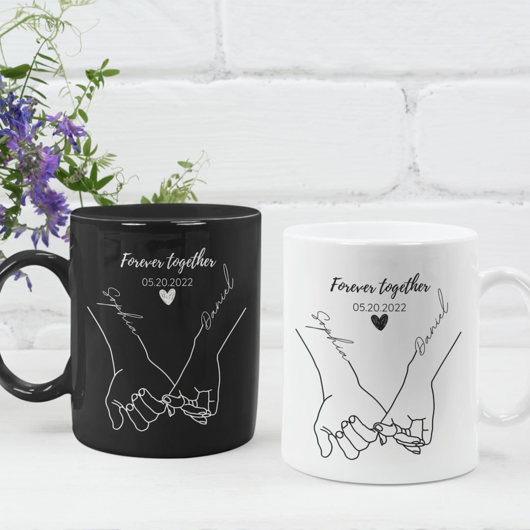 Personalized Matching Couple Mug, Custom Couple Mugs, Forever Together ...
