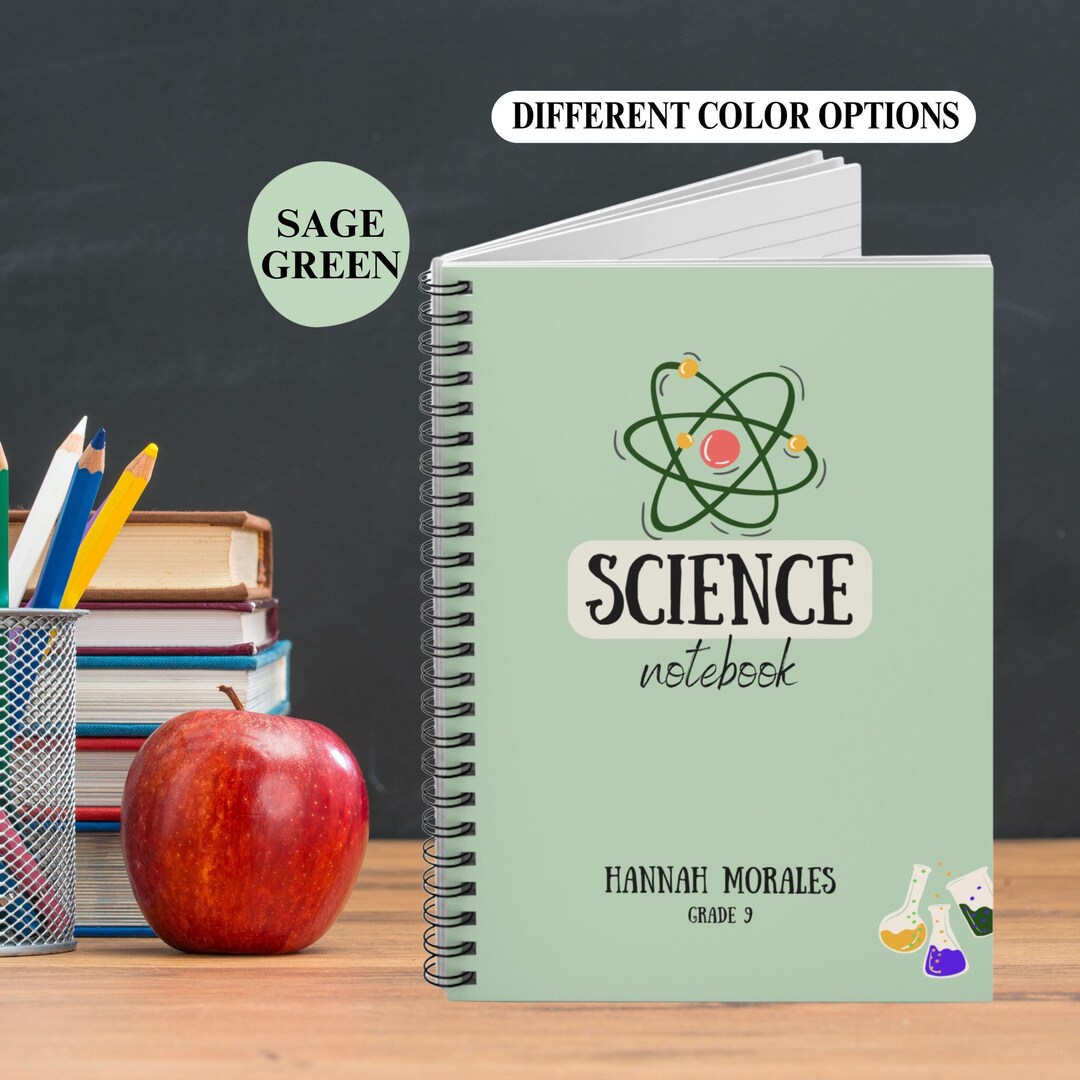 Personalized Science Notebook Personalized Notebooks for Kids Teacher ...