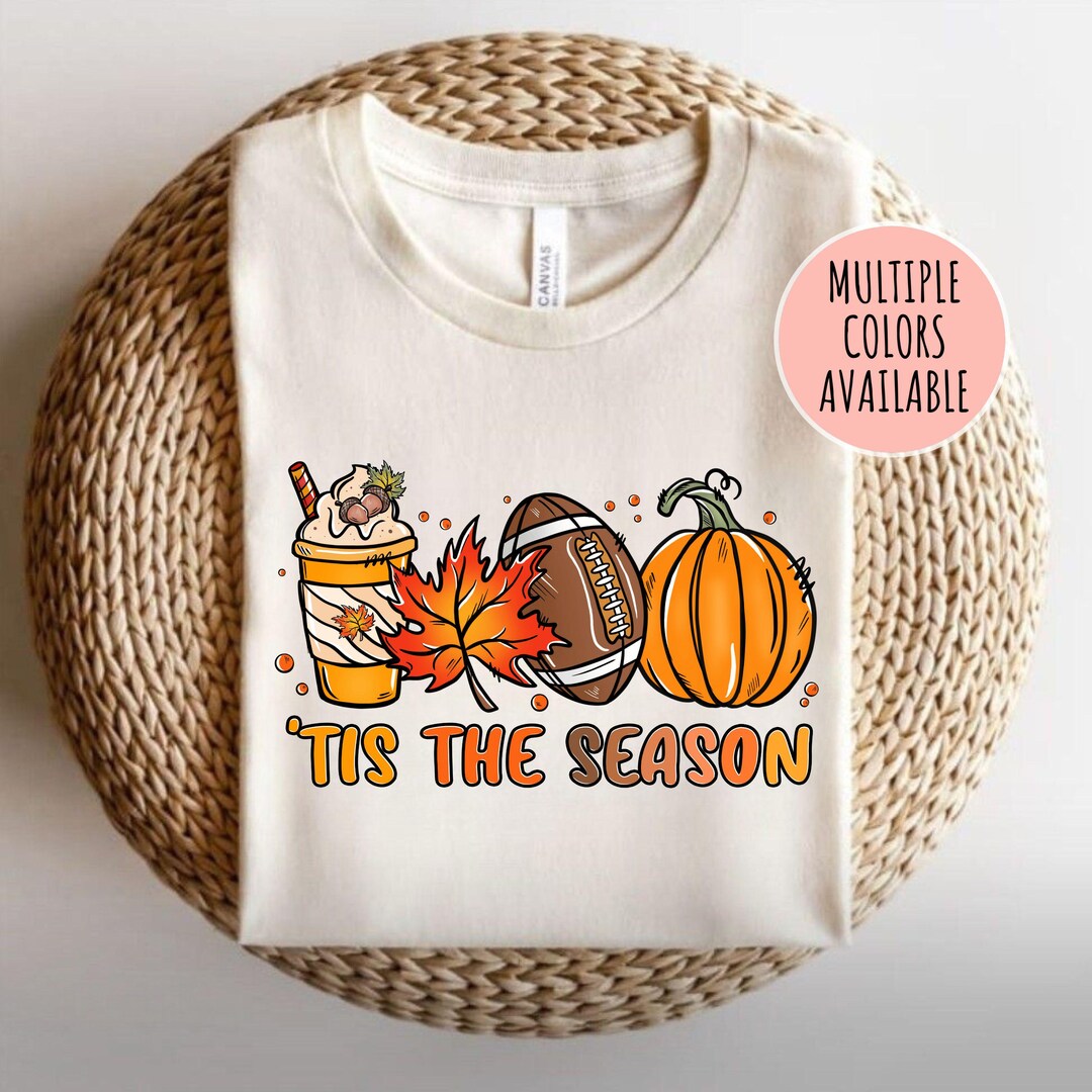 Tis the Season Shirt, Retro Halloween Shirt, Fall Shirt, Coffee Cup ...