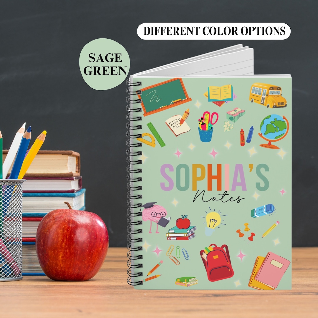 Personalized Notebooks for Kids, Teacher Appreciation Gift, Girls Party ...