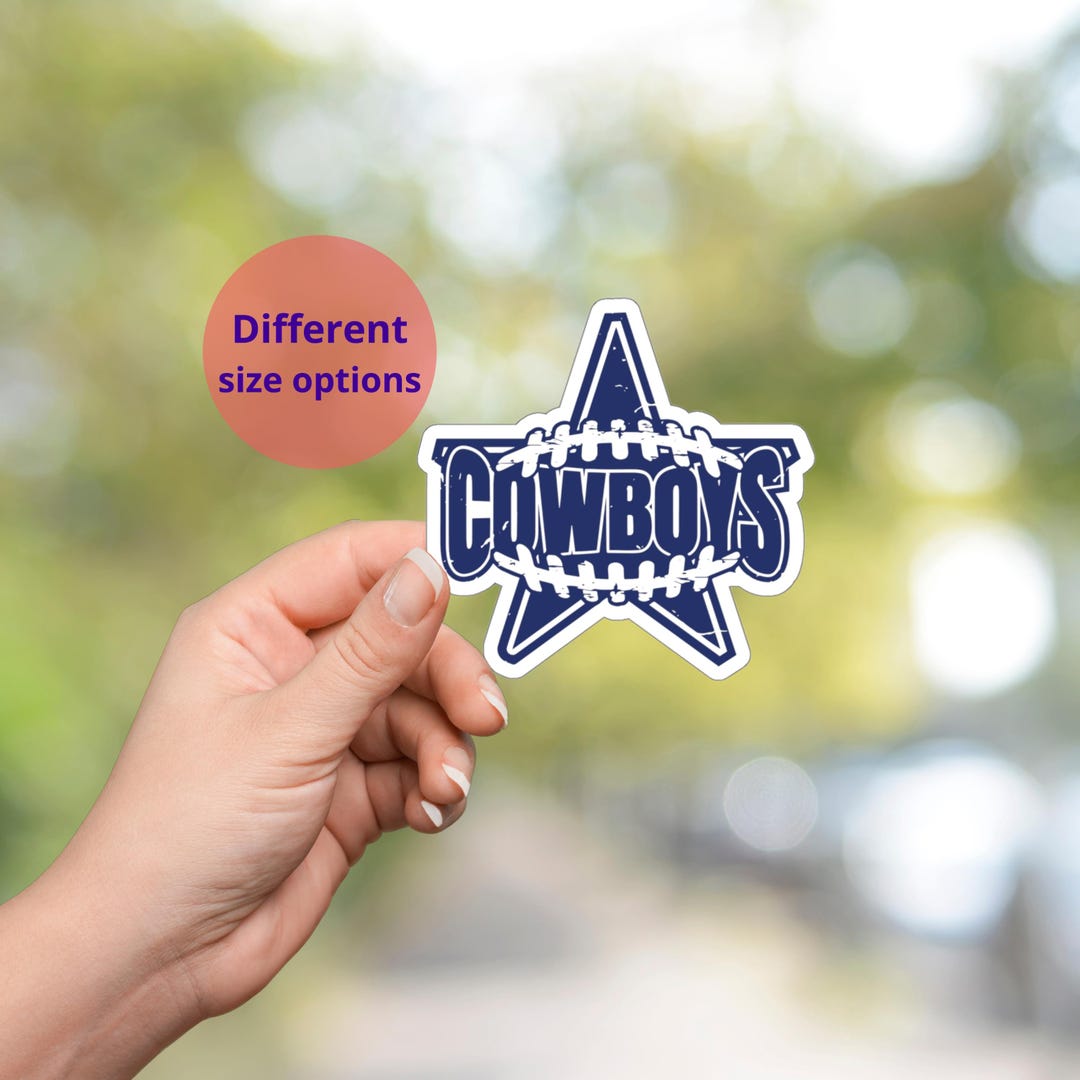 Dallas Cowboys Sticker Cowboys Football Sticker Dallas Football Sticker ...