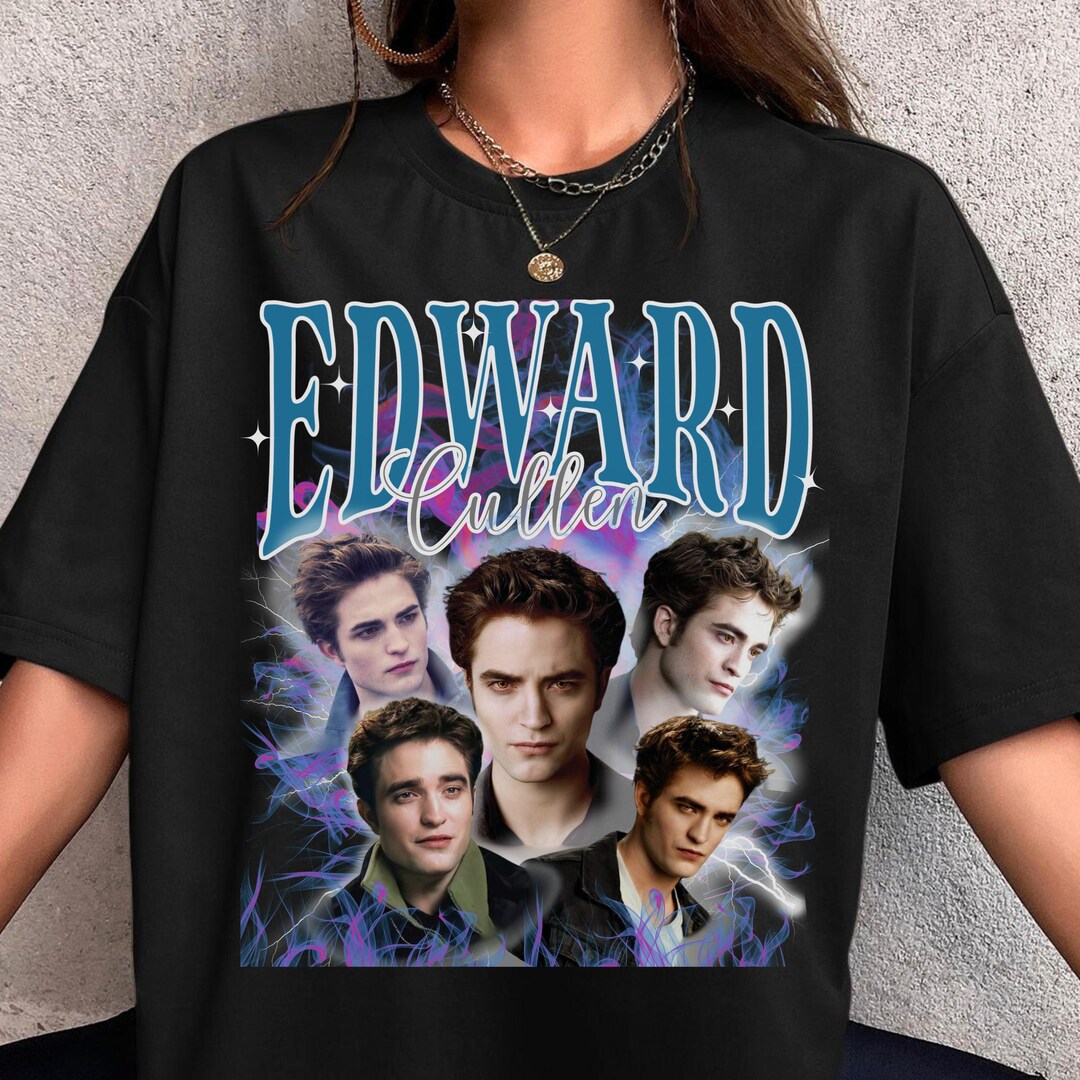 Limited Edward Cullen Vintage Graphic 90s Tshirt, Edward Cullen T-shirt ...