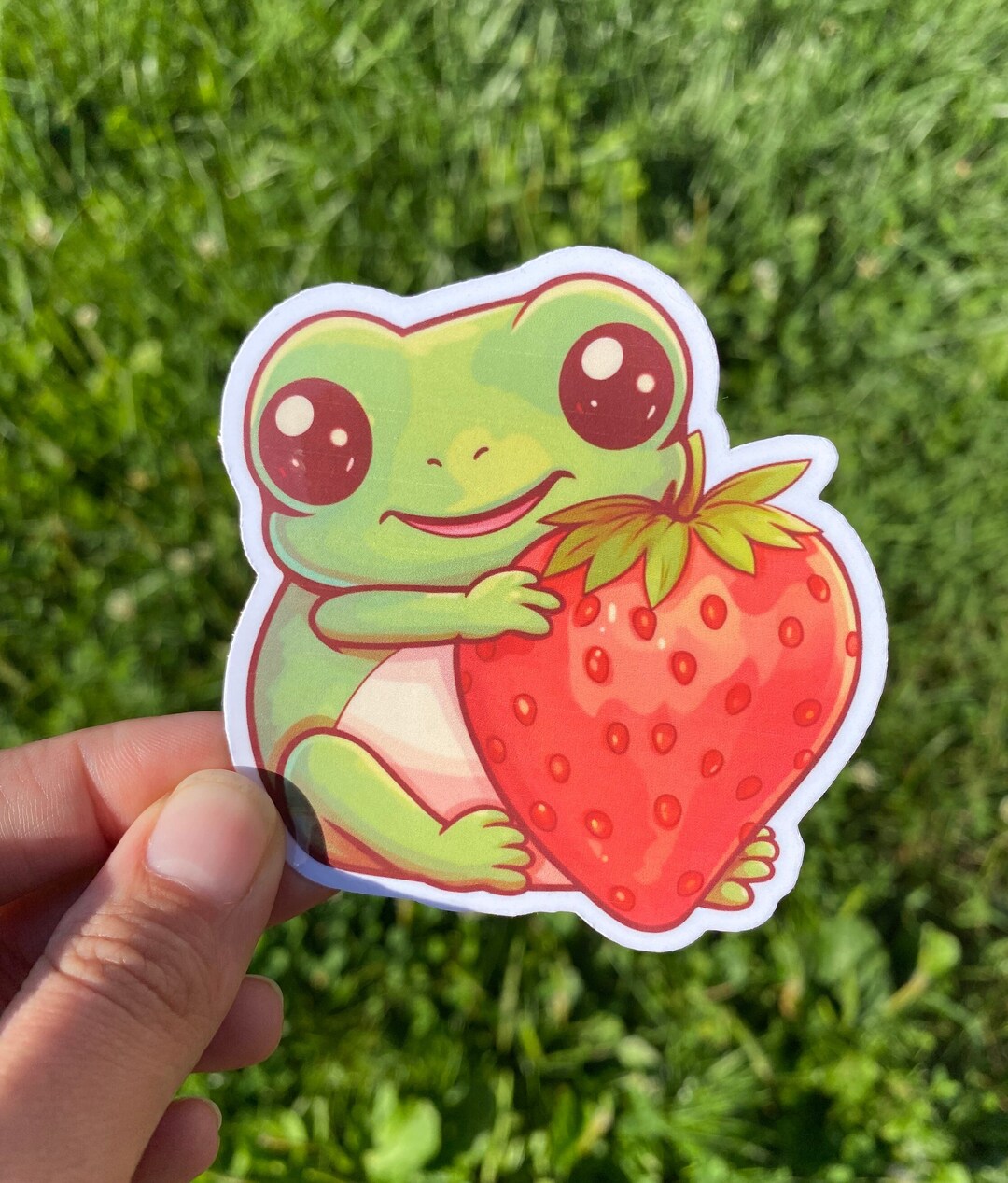Cute Frog Sticker for Car, Frog Sticker for Water Bottle, Frog Laptop ...