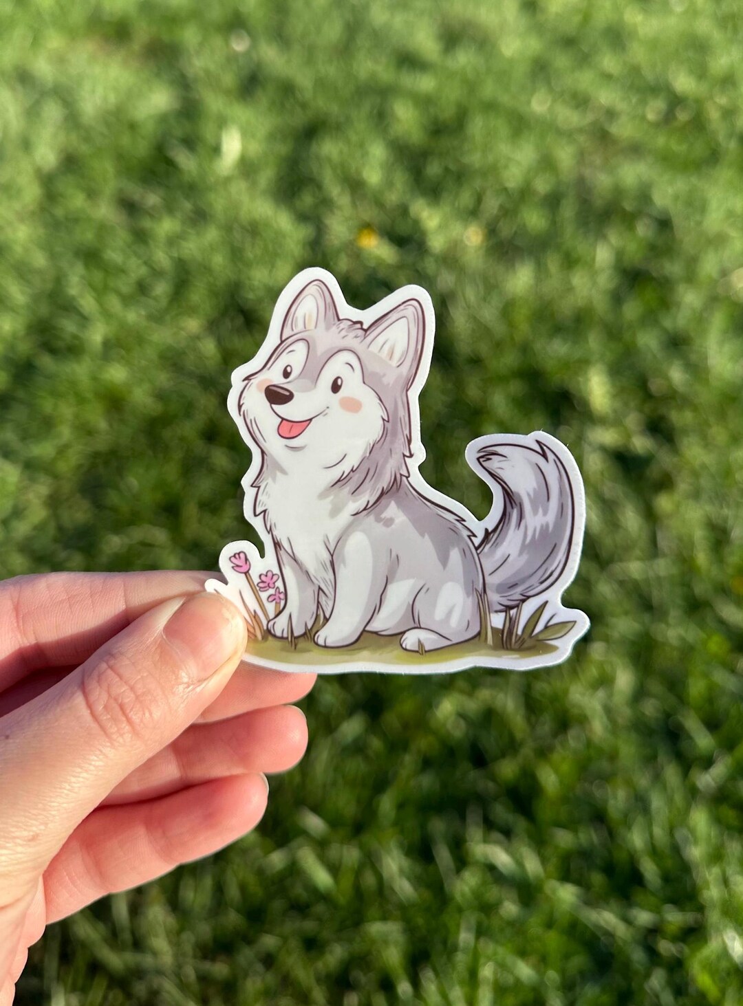 Husky Dog Sticker, Waterproof Vinyl Decal, 3" - Etsy