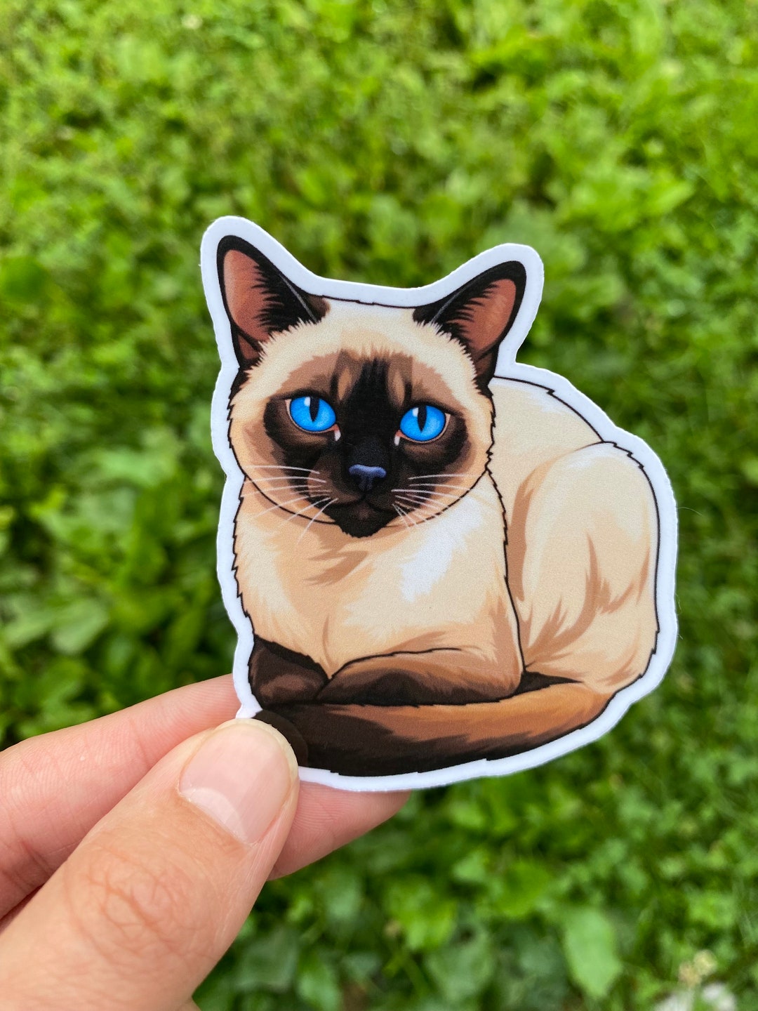 Siamese Cat Sticker, Vinyl Sticker, Journaling, Scrapbooking ...