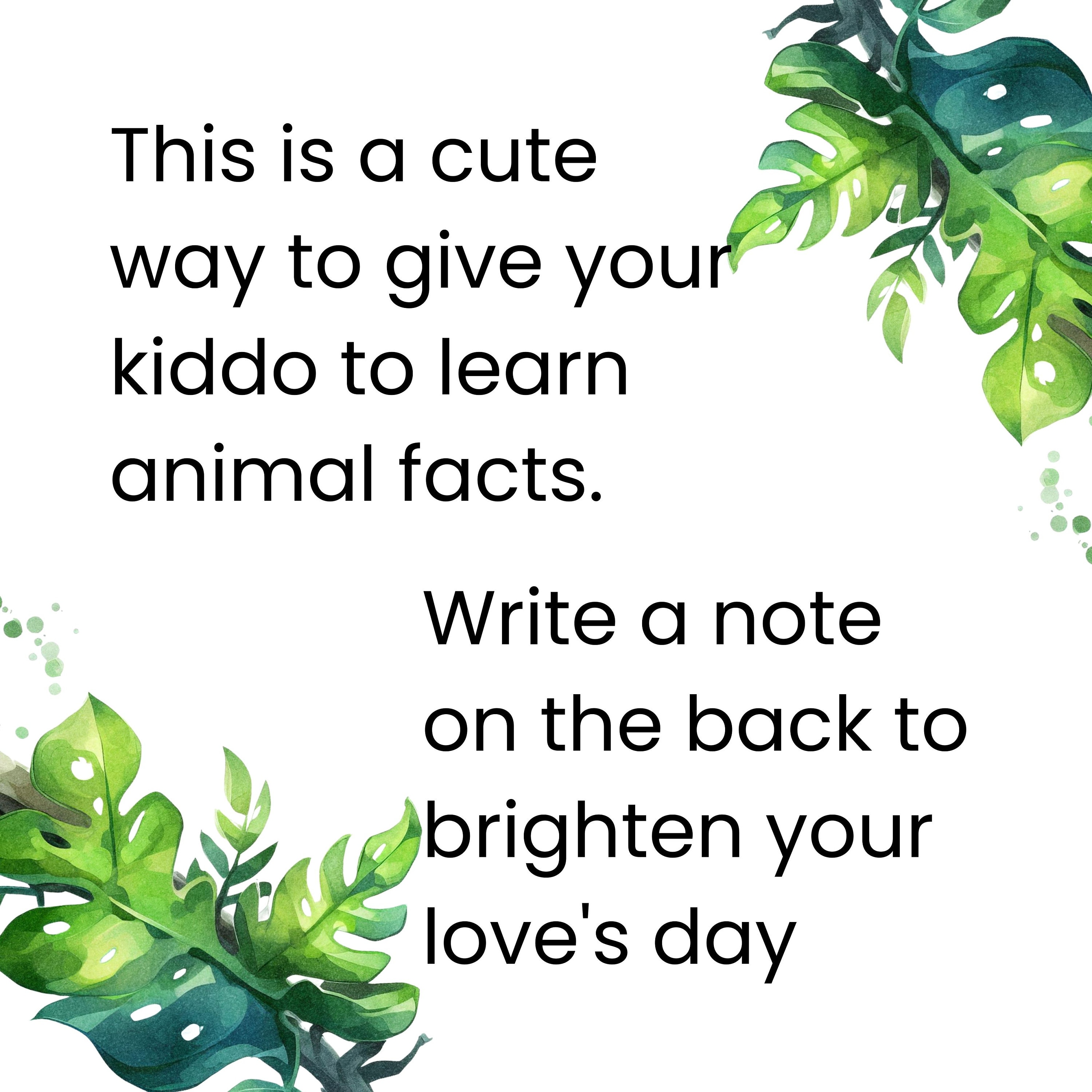 Safari Animal Fun Facts - Zebra Printable Fun Facts Lunch Box Notes ...
