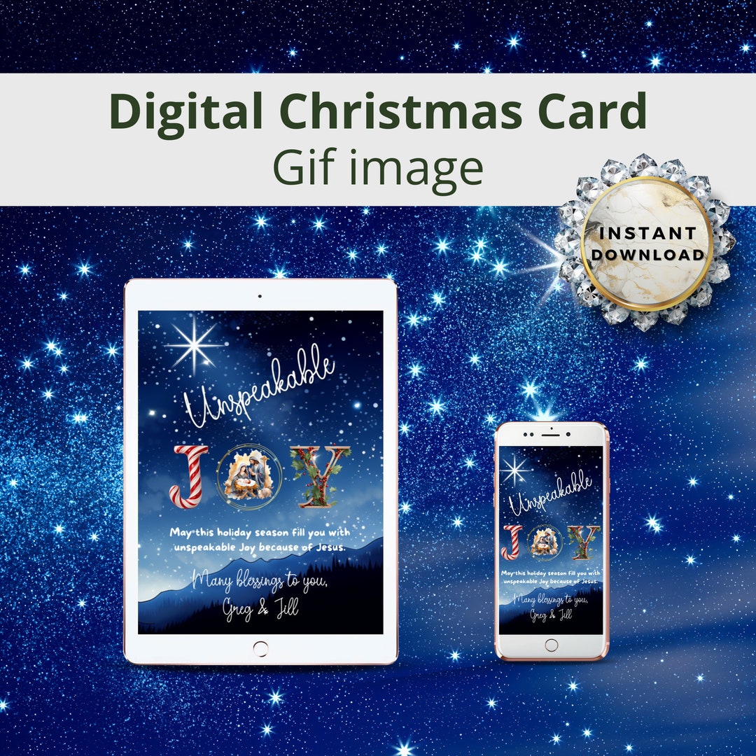 Animated Christmas Card, Electronic Holiday Video, Holiday Canva ...