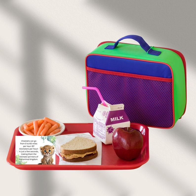 Safari Animal Fun Facts Cheetah Printable Fun Facts Lunch - Etsy
