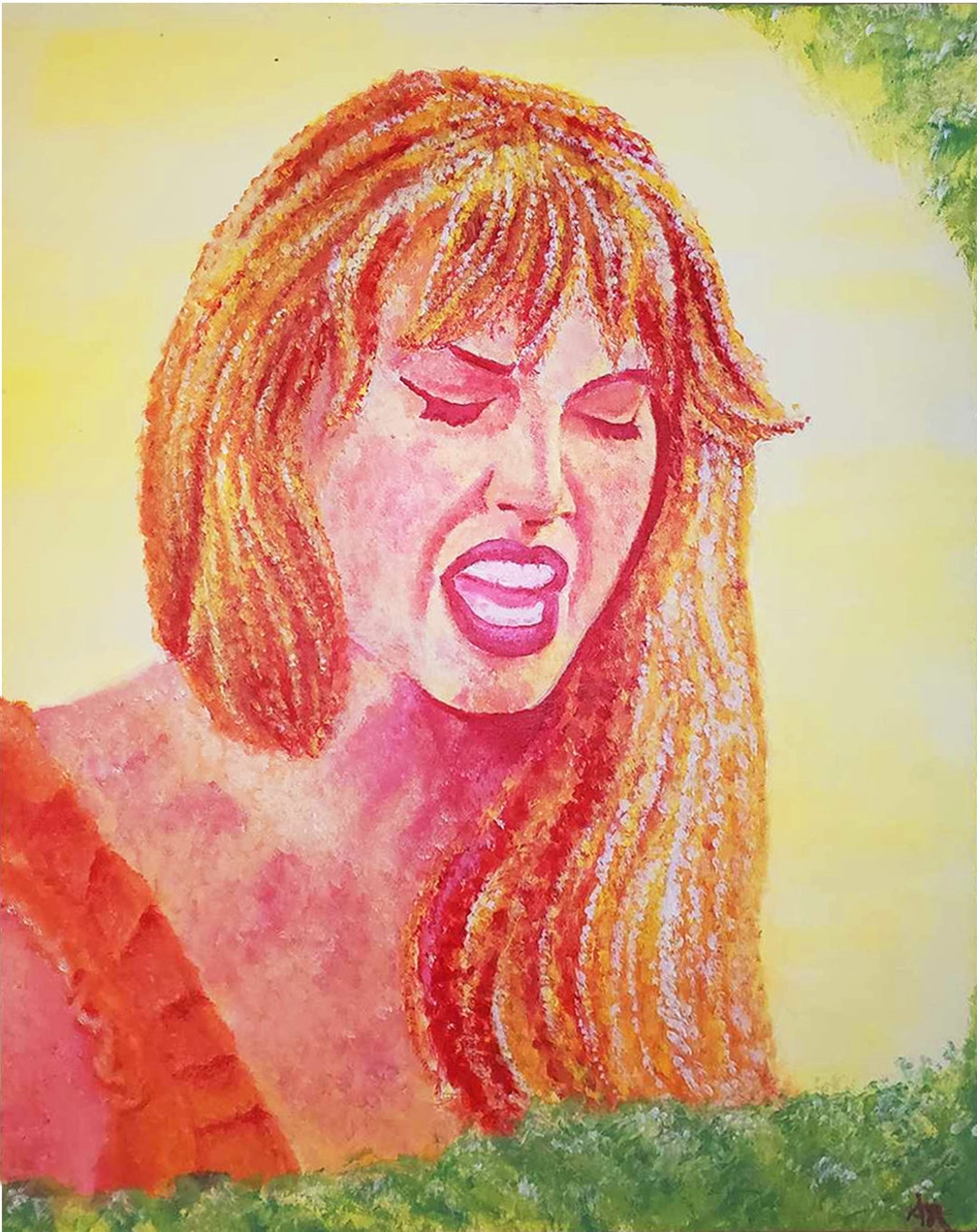 Acrylic Impressionist Painting of Taylor Swift - Etsy