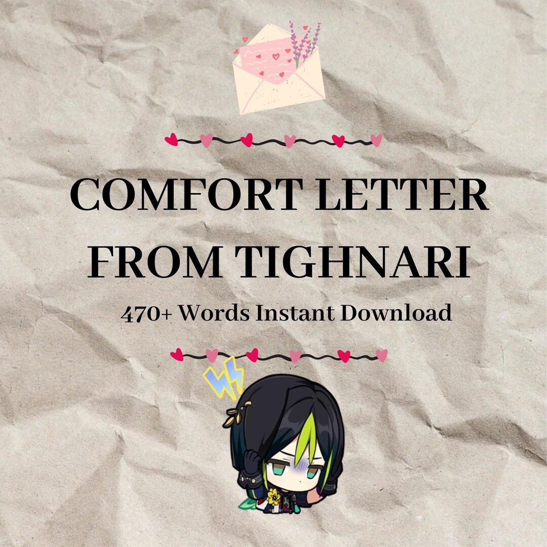 Wholesome Comfort Letter From Tighnari (470+ Words, Digital Download ...