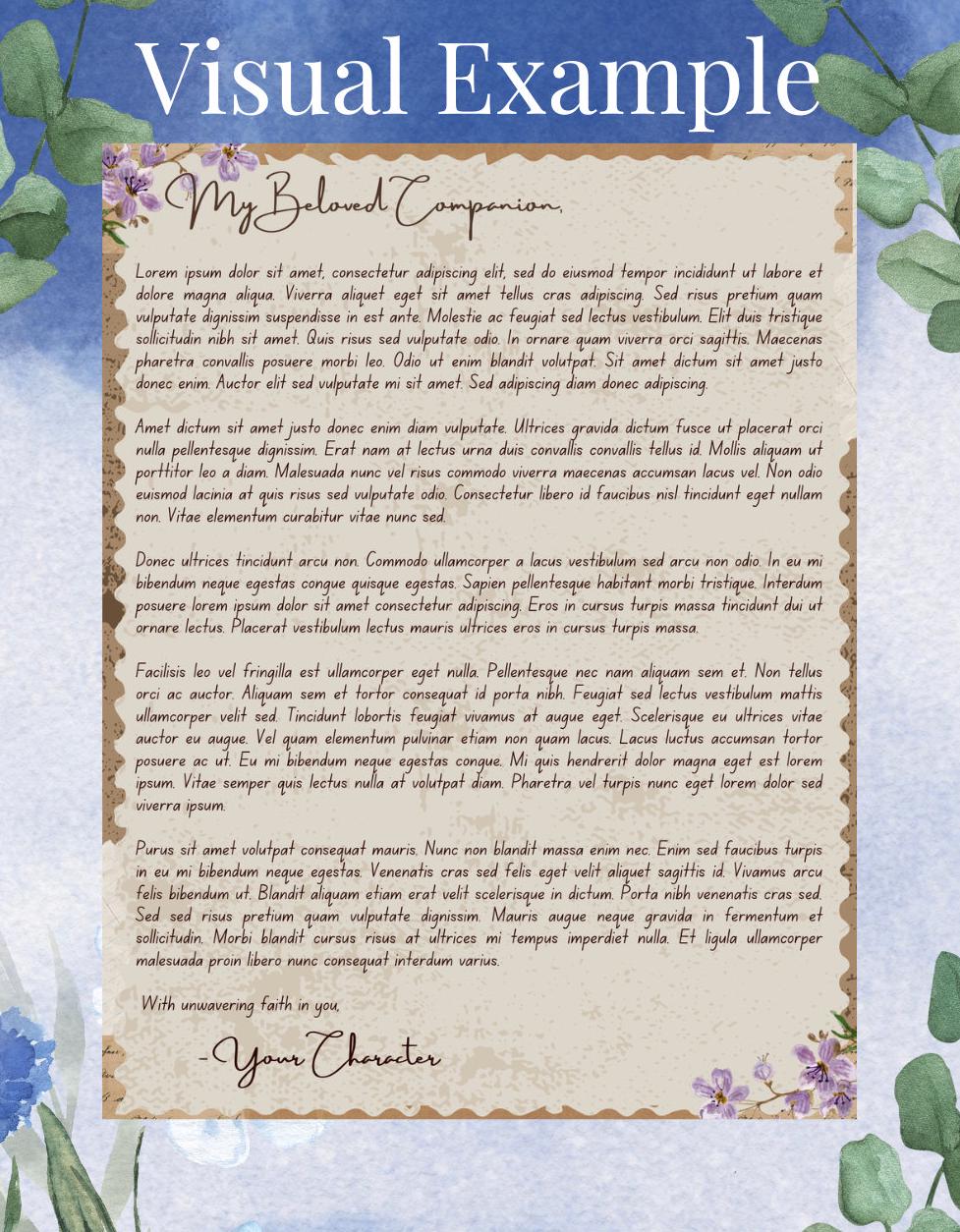 Wholesome Comfort Letter From Tighnari (470+ Words, Digital Download ...