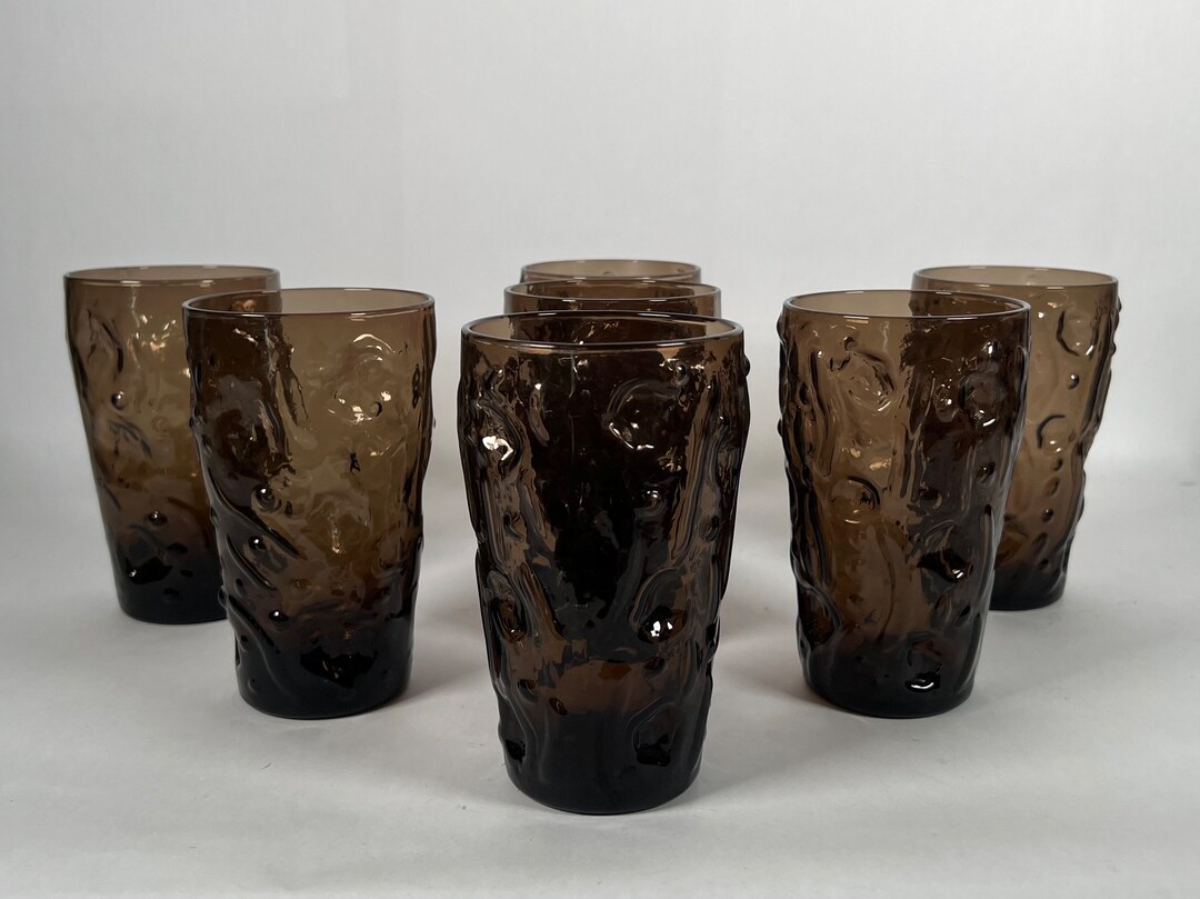 Vintage Set of 7 Bryce Glass "el Rancho" Morocco Tumblers // Mid ...
