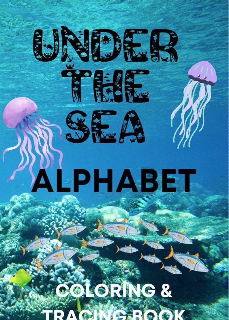 Under the Sea Alphabet Coloring & Tracing Book - Etsy