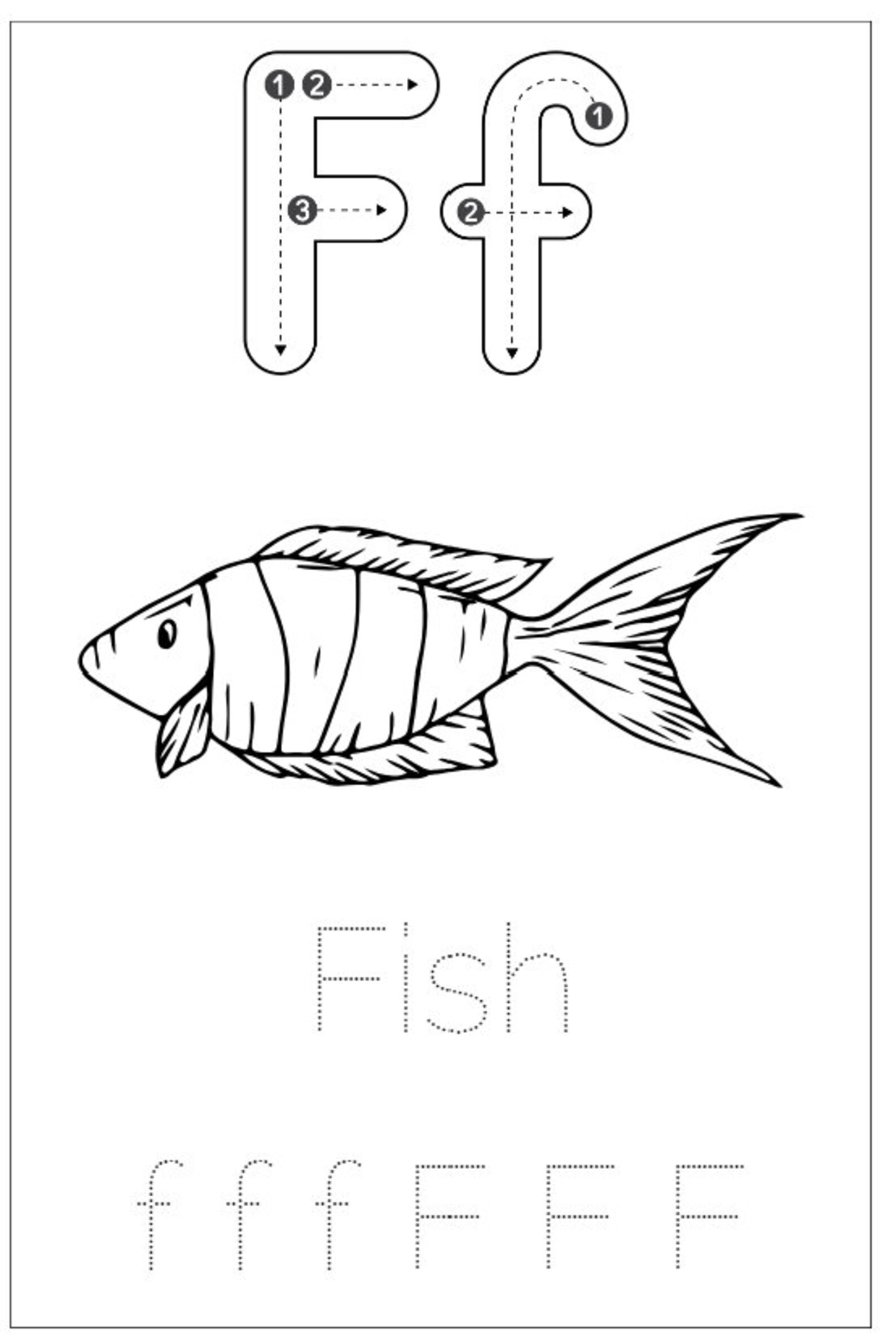 Under the Sea Alphabet Coloring & Tracing Book - Etsy