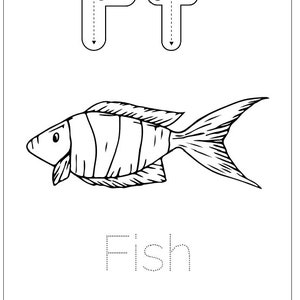 Under the Sea Alphabet Coloring & Tracing Book - Etsy