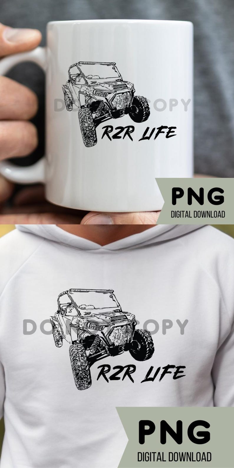 Polaris Rzr PNG Side by Side Sublimation RZR Life PNG Polaris Rzr off ...
