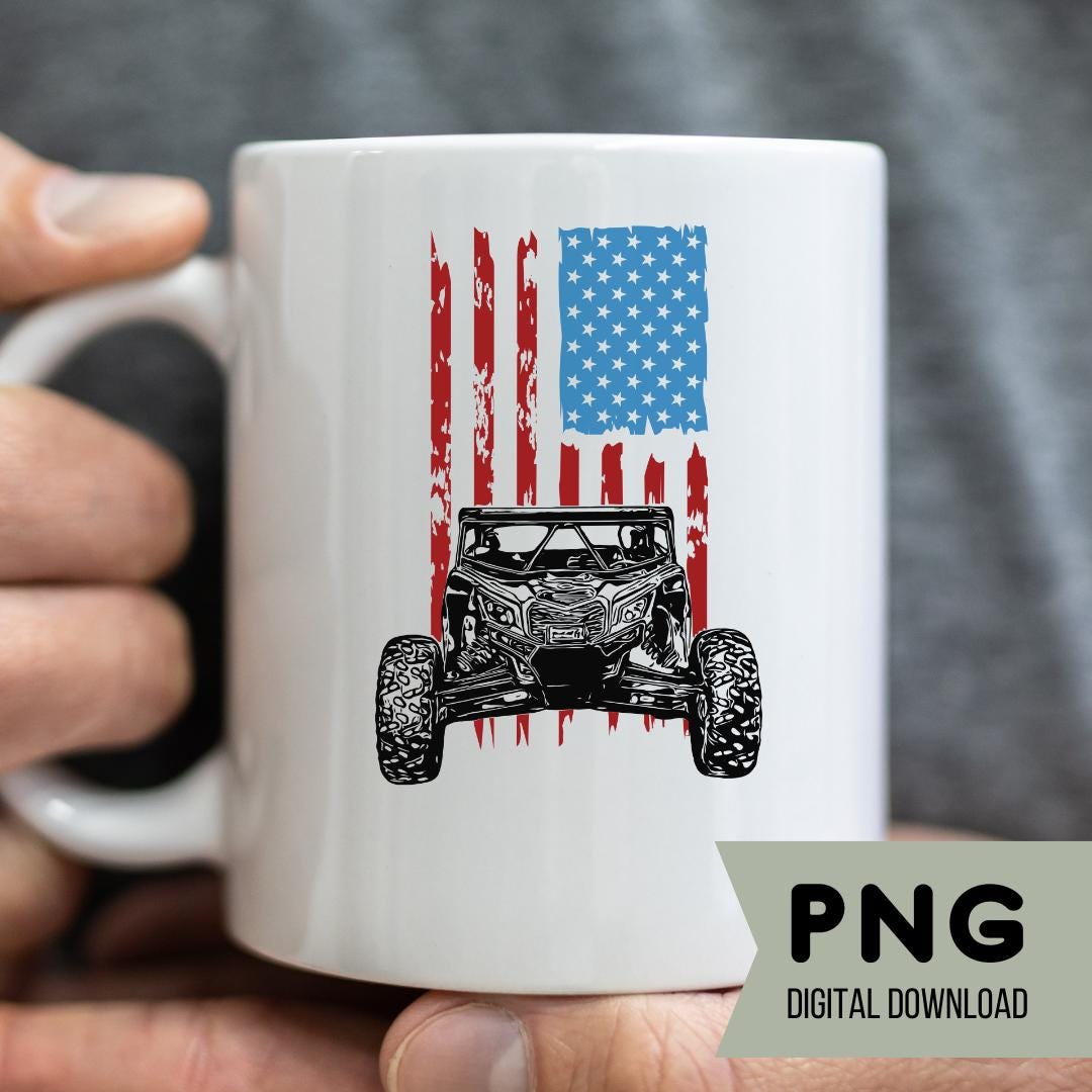 Can Am Maverick PNG American Flag Side by Side Tshirt Design ...