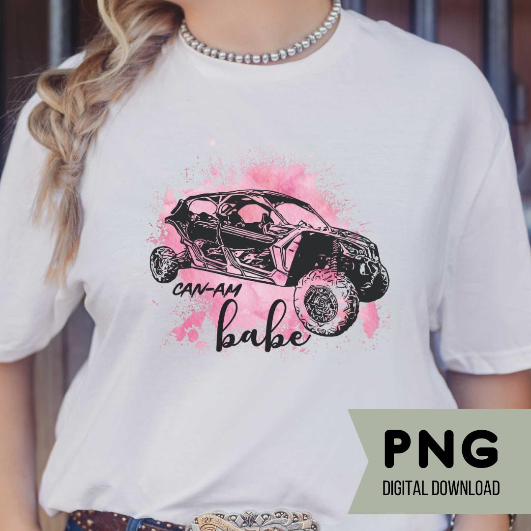 Can Am Babe PNG Canam Maverick X3 Sublimation PNG Side by Side Tee ...