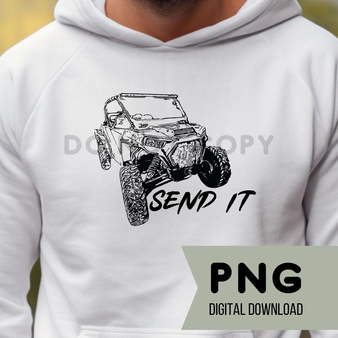 Polaris Rzr PNG Side by Side Sublimation Send It Tshirt Design off Road ...