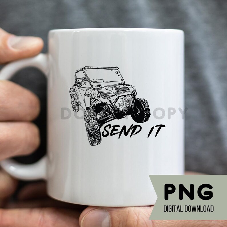 Polaris Rzr PNG Side by Side Sublimation Send It Tshirt Design off Road ...